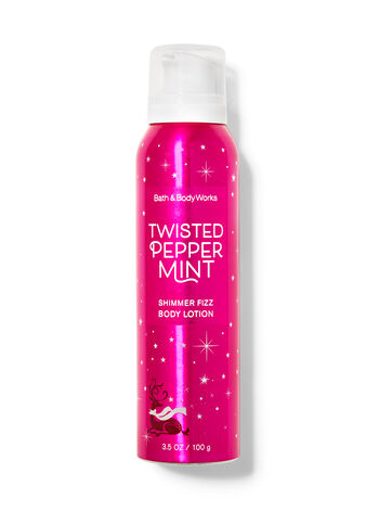 Buy Twisted Peppermint Shimmer Fizz Body Lotion Online | Bath & Body ...